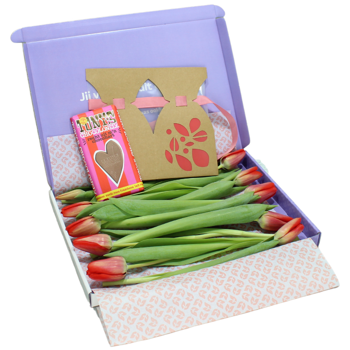 Valentijn tulpenboeket | Tulpenonline.nl